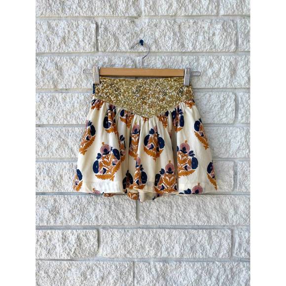 Pink Chicken | Bottoms | New Pink Chicken Alexis Skirt In Navy Gold ...